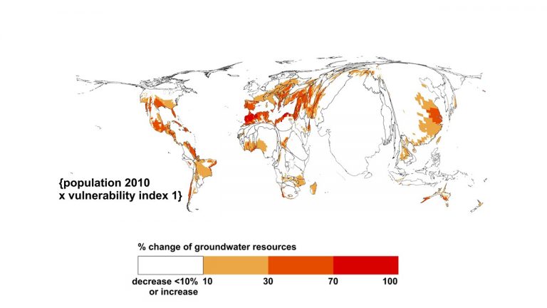 Cartogram maps provide new view of climate change risk - GeoSpace - AGU ...