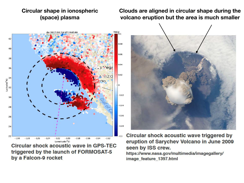 August 2017 SpaceX rocket launch created large circular shock wave ...