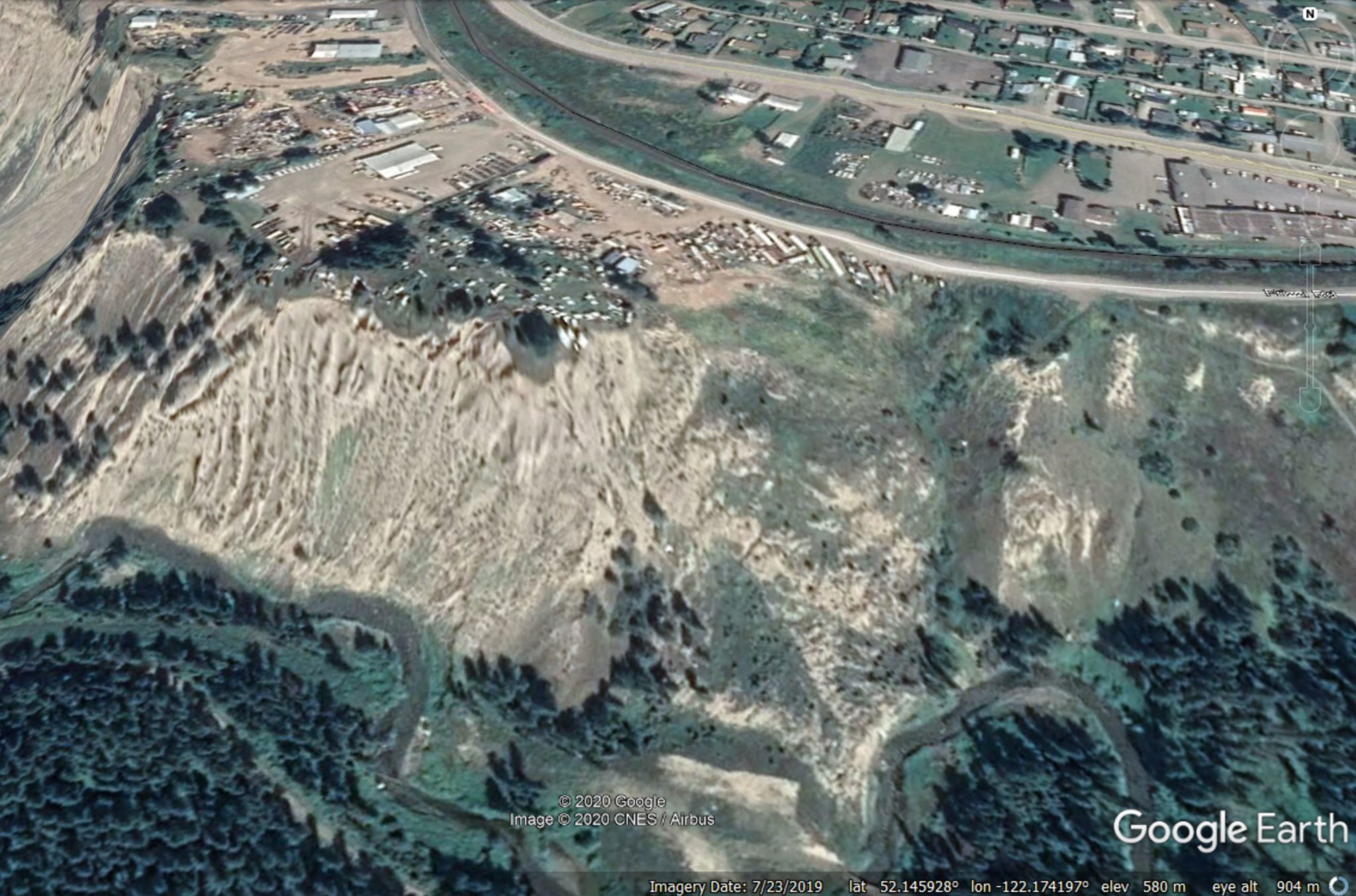 Williams Lake: 1 million cubic metre, damaging landslide in Canada ...