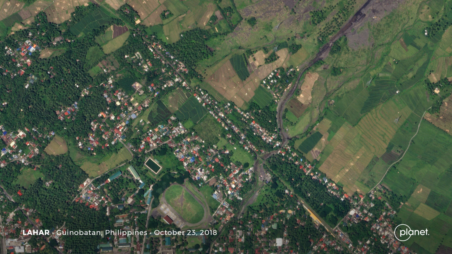 High resolution satellite images of the Guinobatan lahar - The ...