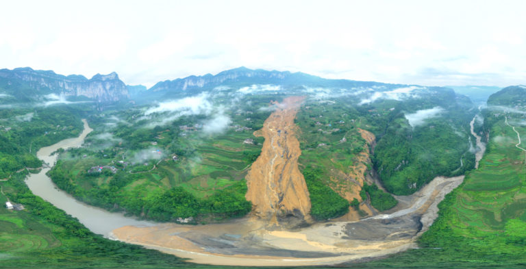 The 21 July 2020 Shaziba landslide at Mazhe Village in Enshi, China ...