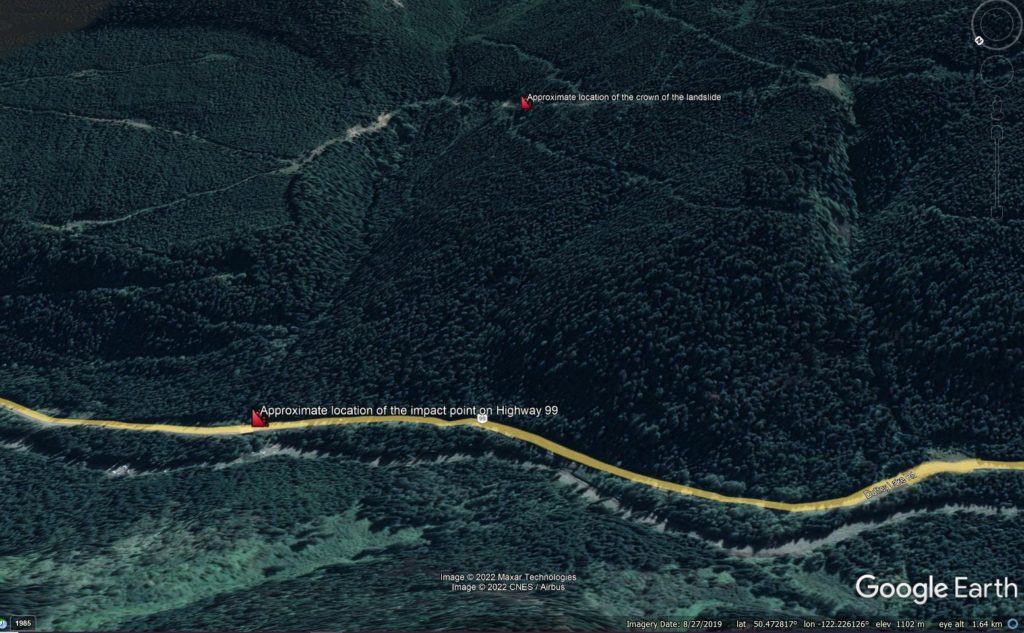 The Duffey Lake landslide: old logging roads and slope failures - The ...